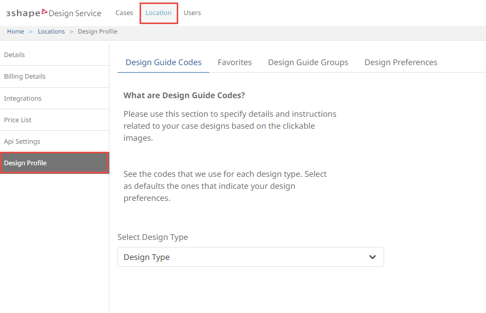 3Shape Design Service Platform - How To Manage Your Design Guide Codes ...