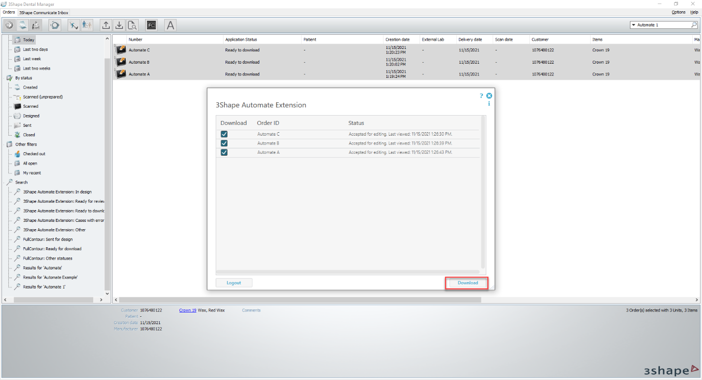 3Shape Automate - How to Upload, Download & Edit a 3Shape Automate ...