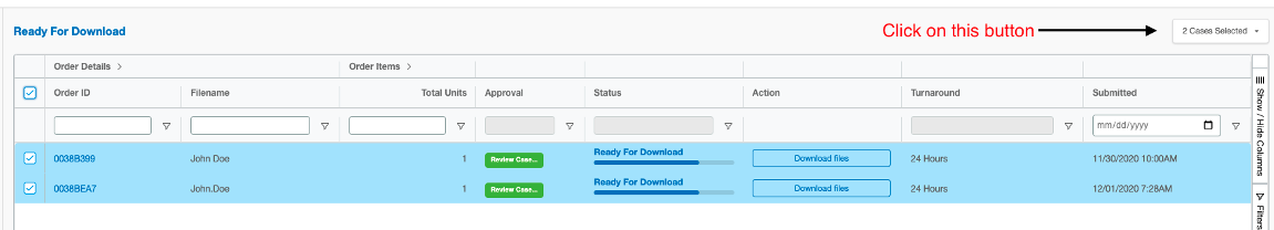 3Shape Design Service Platform - How to download a case – 3Shape Design ...