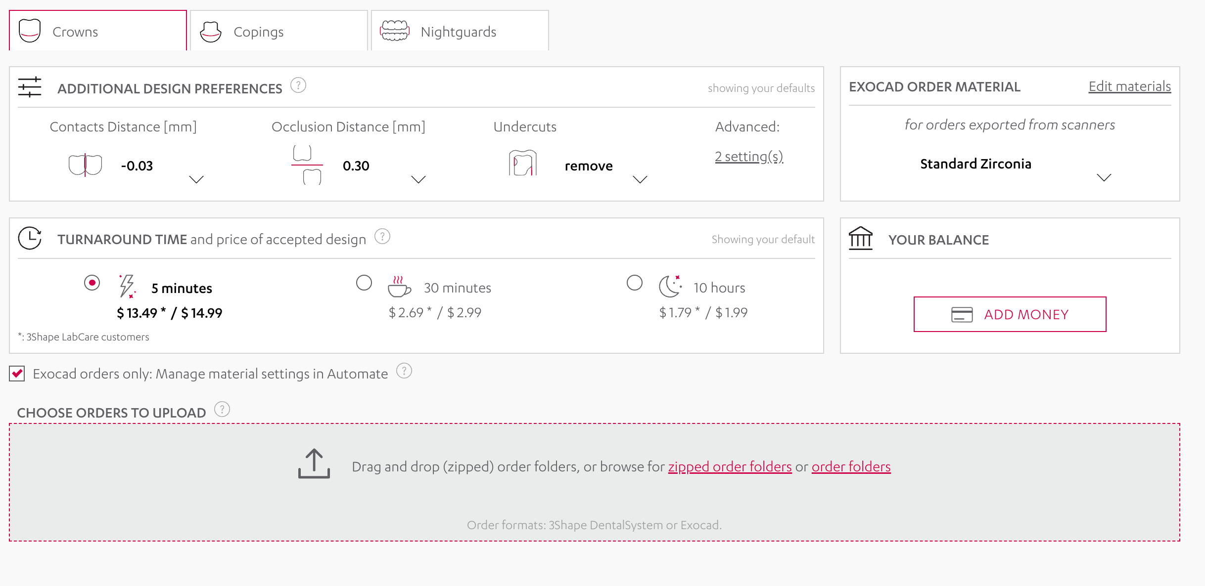 3Shape Automate - Exocad Order Workflow – 3Shape Design Services